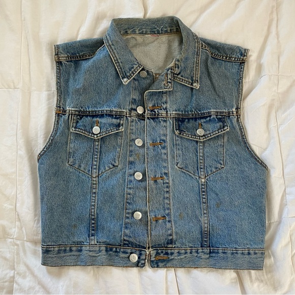 BONGO | Jackets & Coats | Vintage Bongo Denim Vest | Poshmark